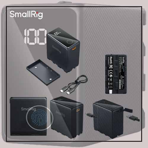 SmallRig L-Series/NP-F970 USB-C Rechargeable Camera Battery (Black ...